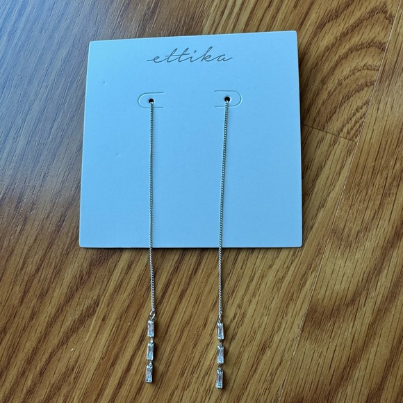 ettika | Jewelry | New Ettika Silver Threader Dangle Earrings | Poshmark
